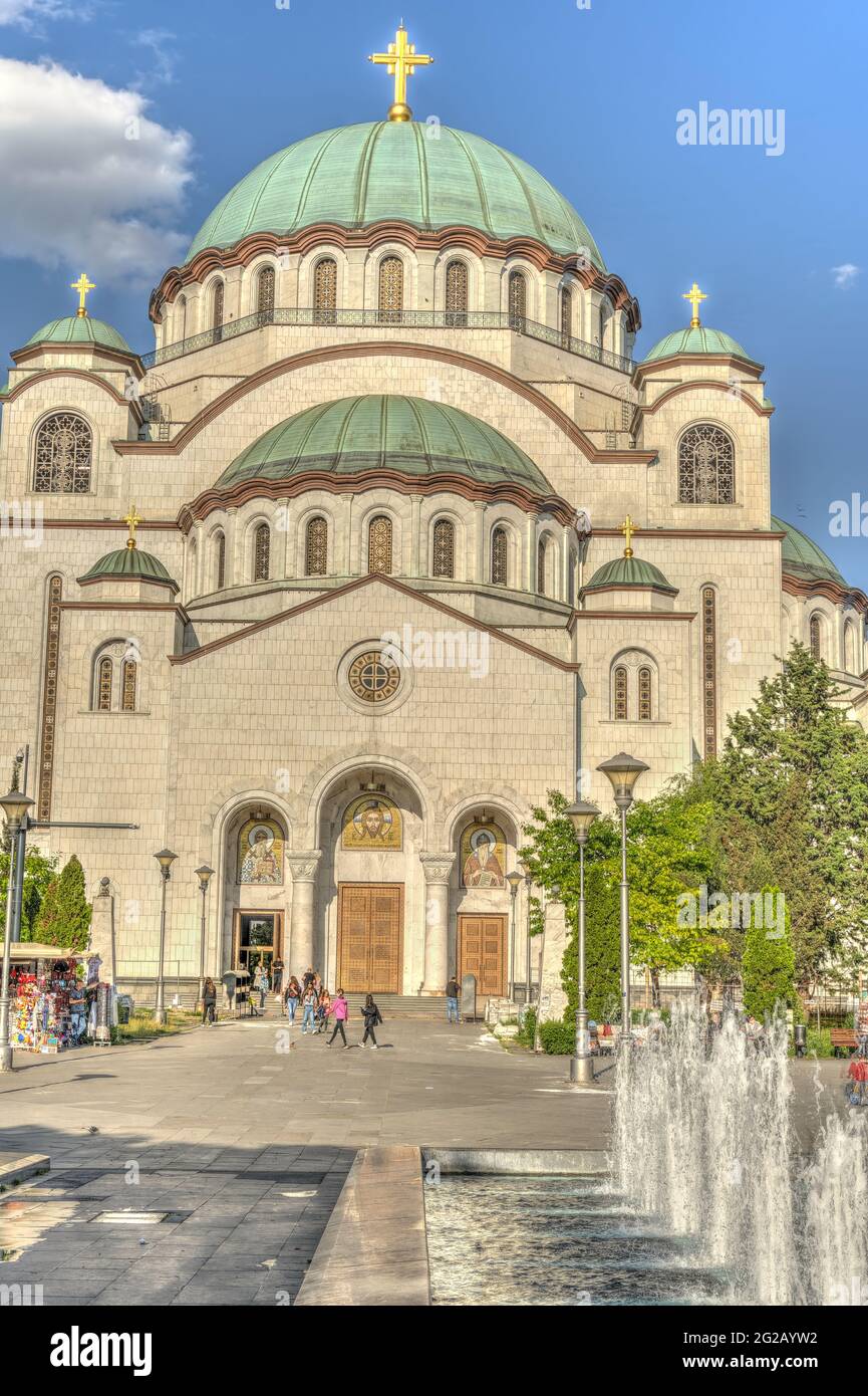 Saint Sava Cathedral, Belgrade Stock Photo - Alamy