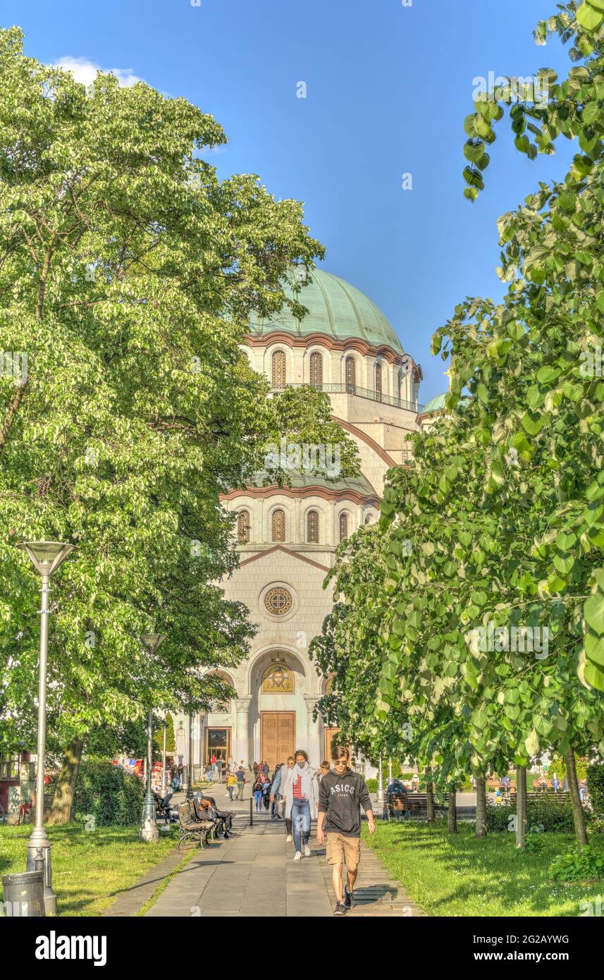 Saint Sava Cathedral, Belgrade Stock Photo - Alamy