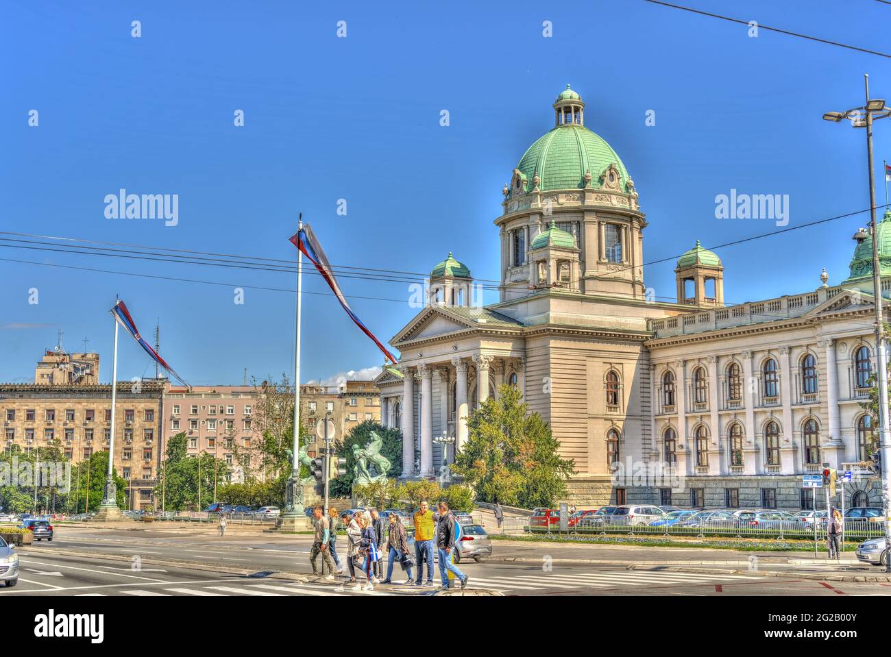 Belgrade landmarks, HDR Image Stock Photo - Alamy