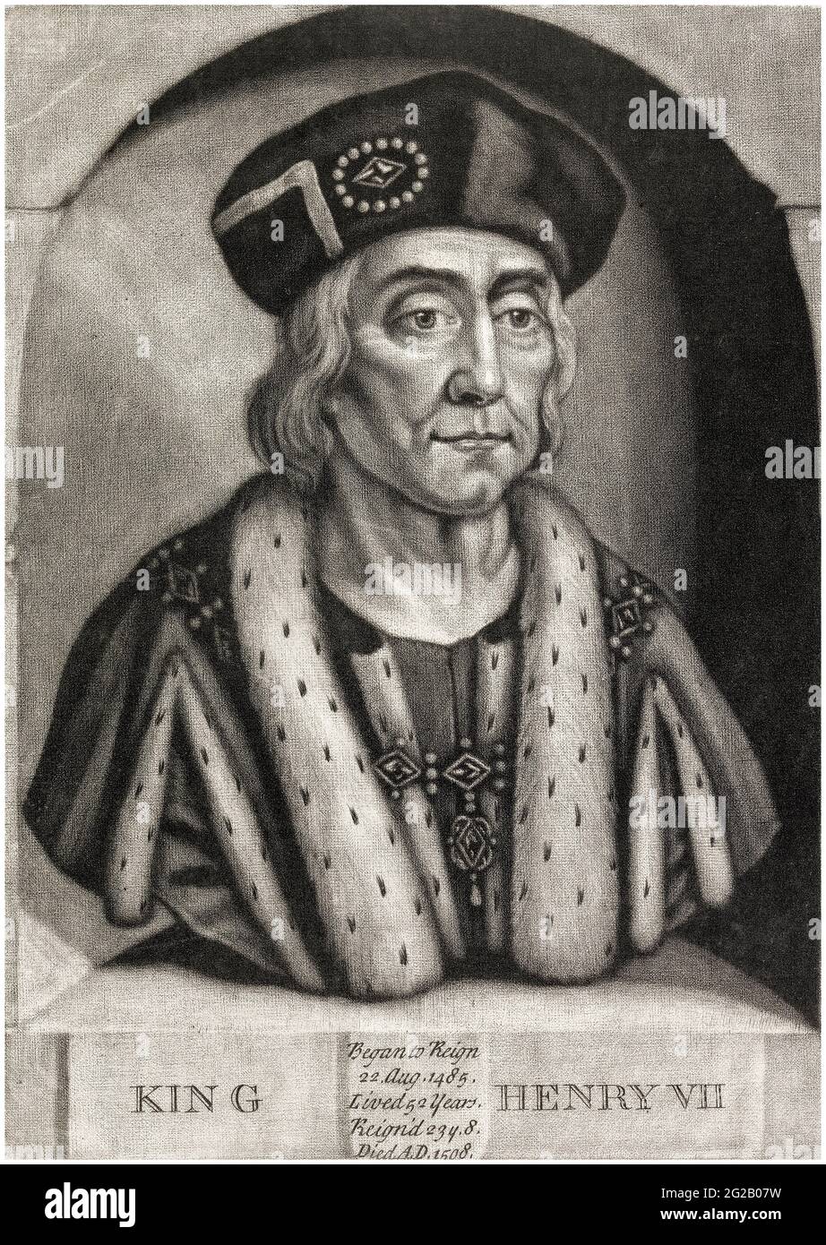 Portrait king henry vii england Cut Out Stock Images & Pictures - Alamy