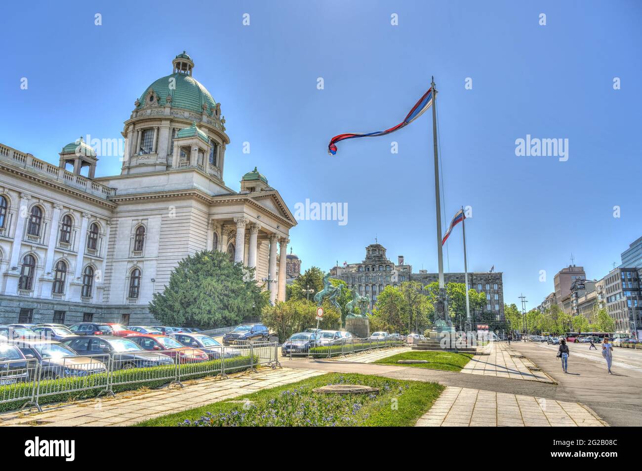 Belgrade landmarks, HDR Image Stock Photo - Alamy