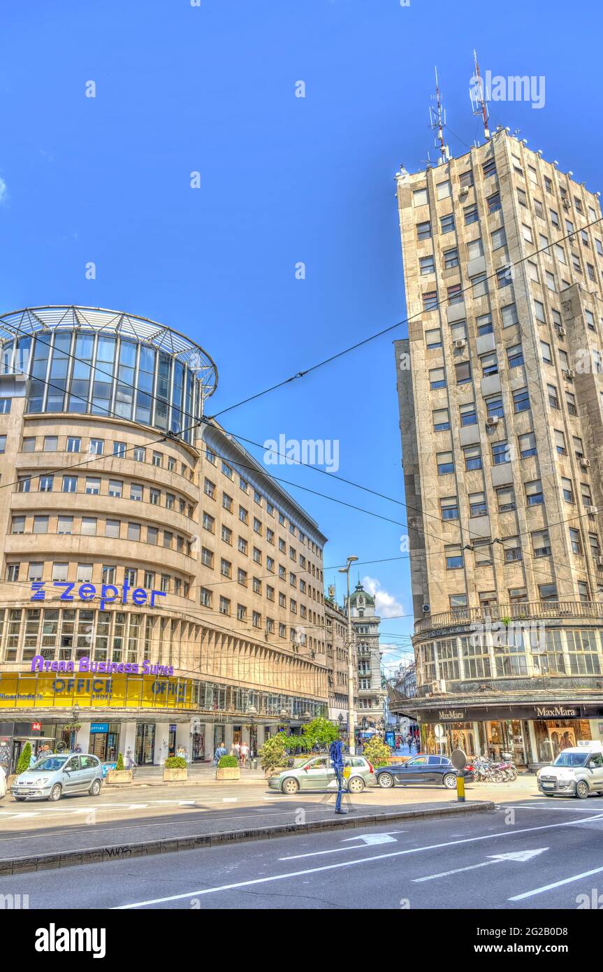 Belgrade landmarks, HDR Image Stock Photo - Alamy