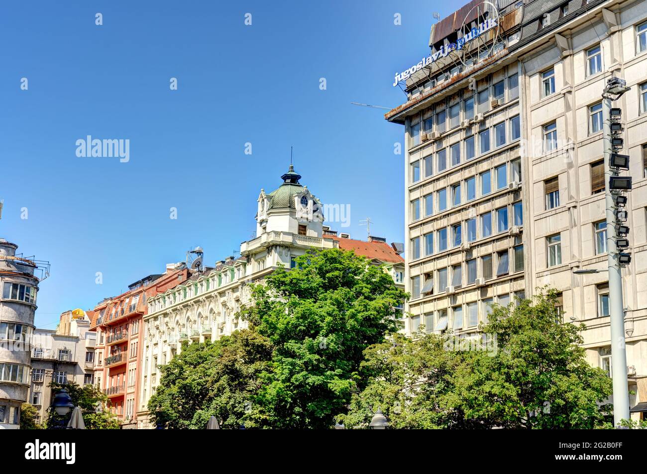 Belgrade landmarks, HDR Image Stock Photo - Alamy
