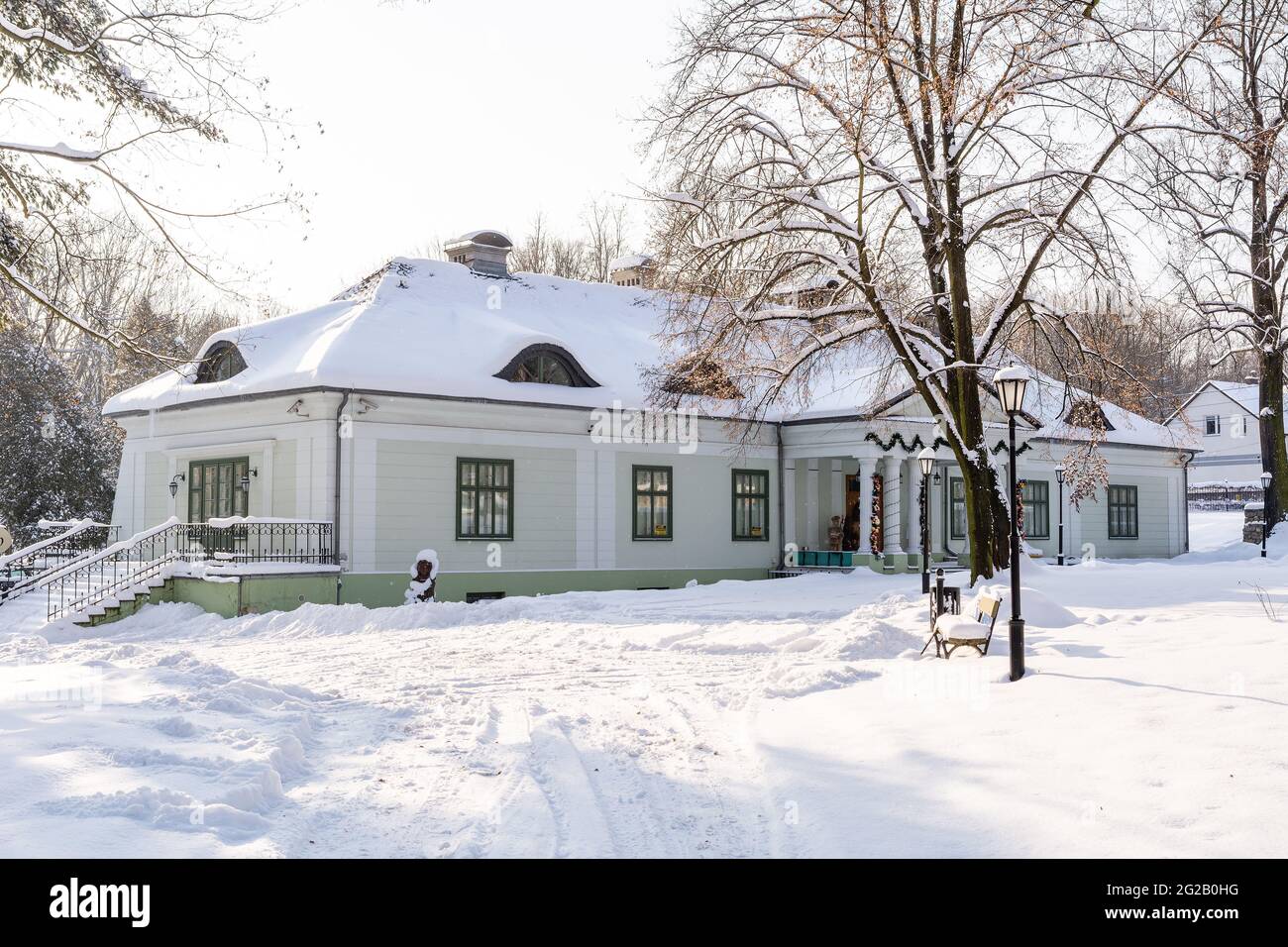 Little manor house in the park in Boleslaw (Poland Stock Photo - Alamy