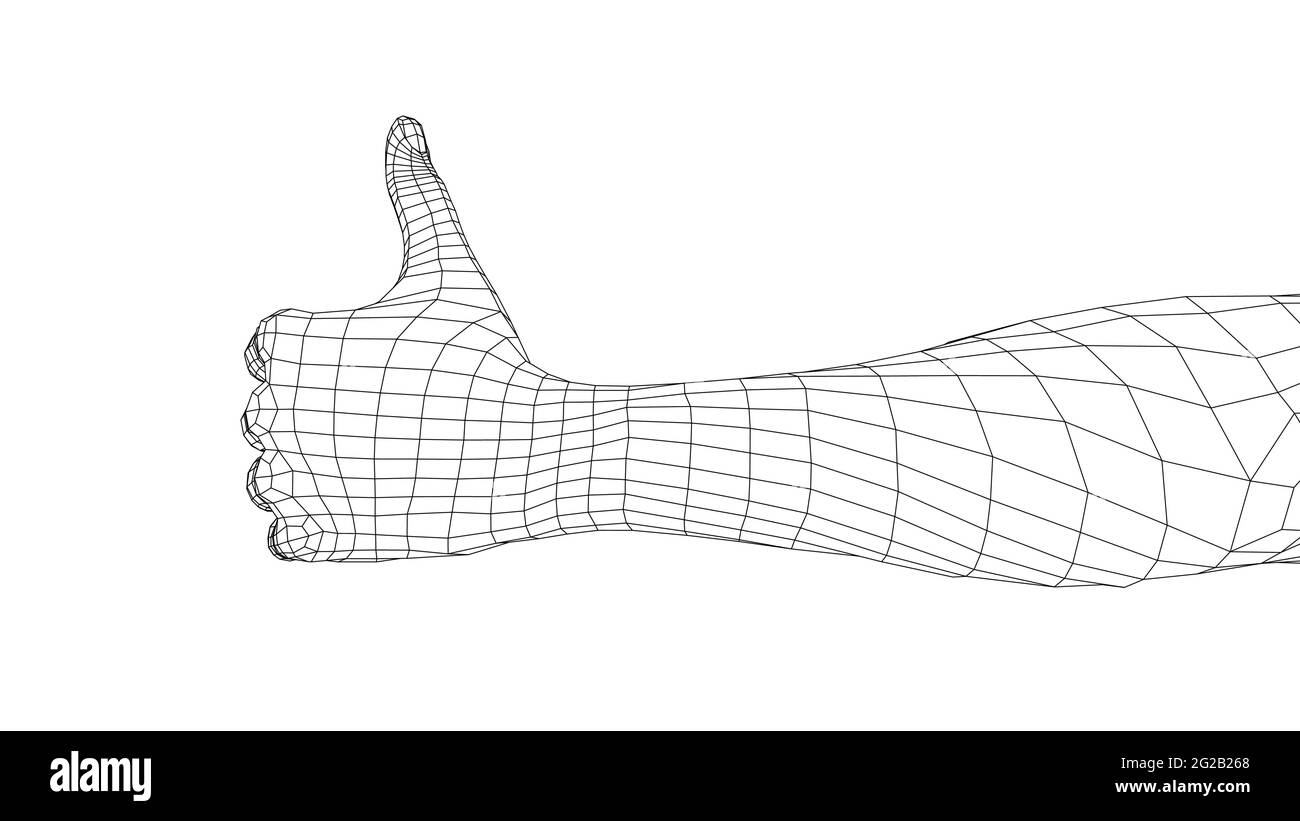 Thumb up hand sign. Vector Stock Vector Image & Art - Alamy