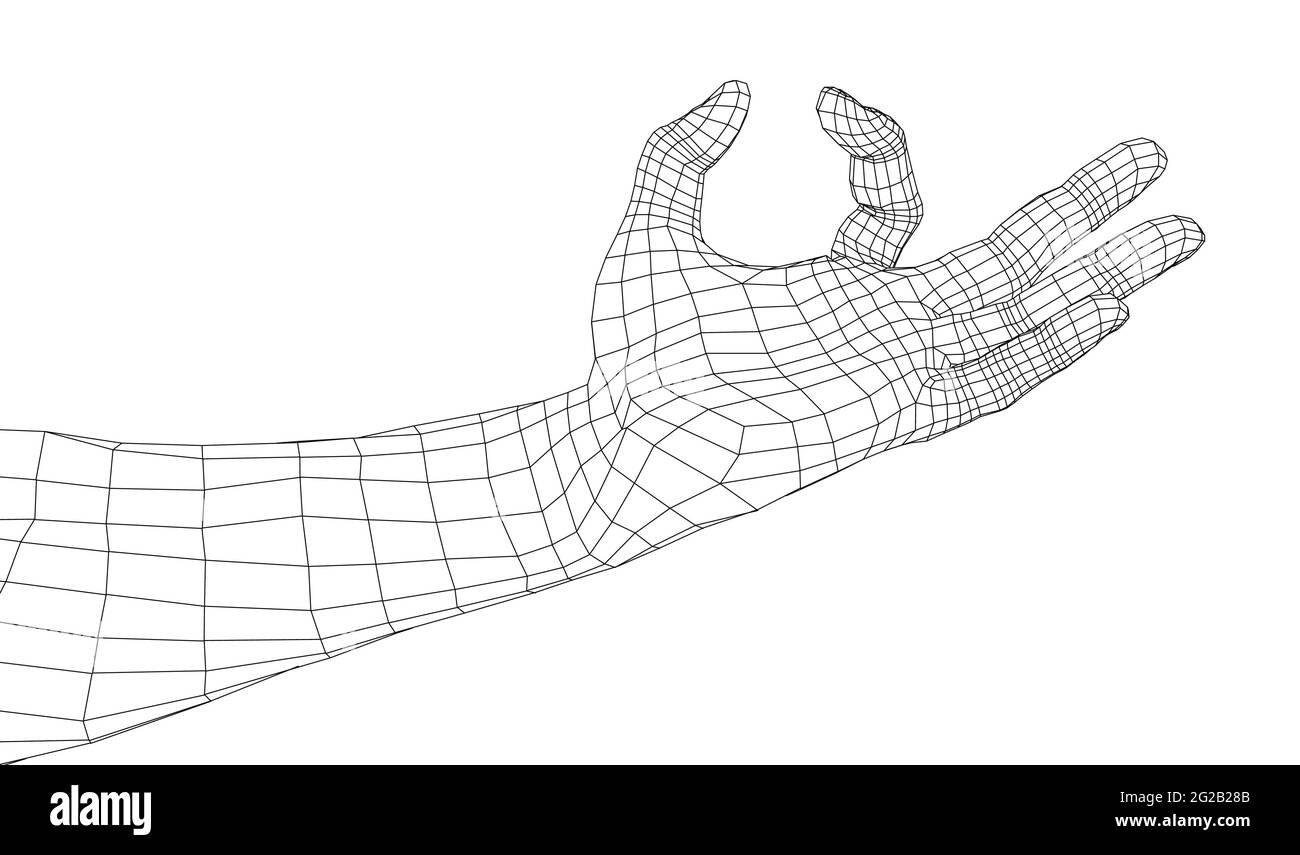 Hand hold some tiny or thin object. Vector Stock Vector Image & Art - Alamy