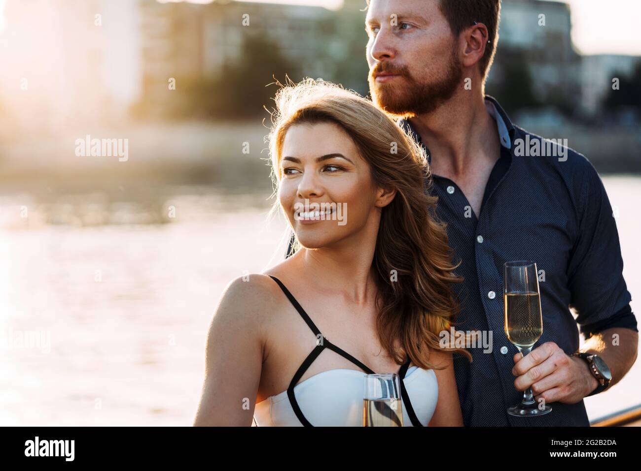 Romantic happy couples dancing and drinking at party Stock Photo - Alamy