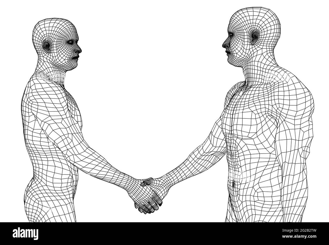 Two men shaking hands. Vector Stock Vector Image & Art - Alamy