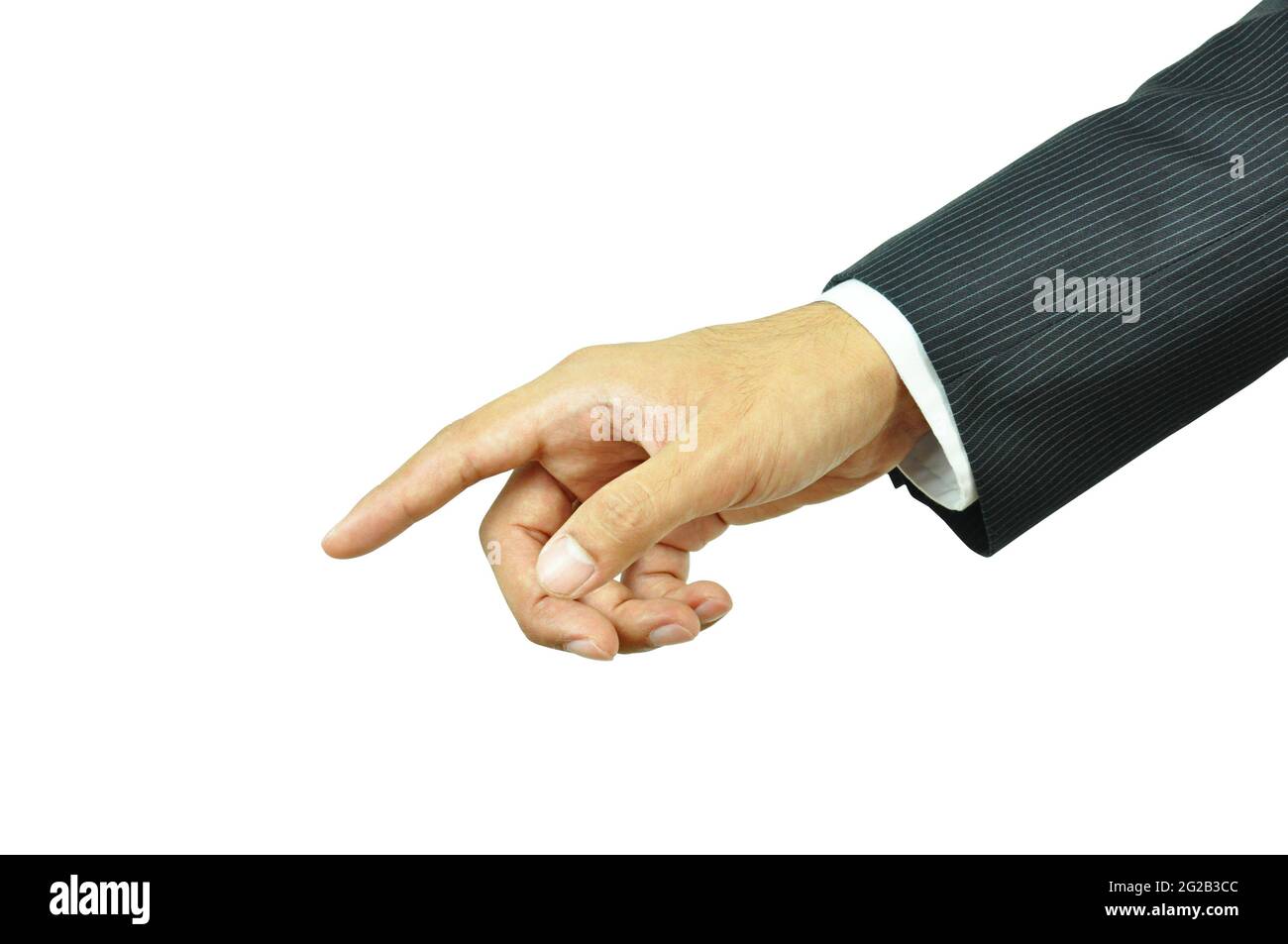 Portrait businessman showing hand hi-res stock photography and images ...