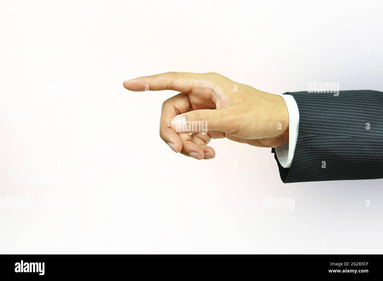 Black hand pointing hi-res stock photography and images - Alamy