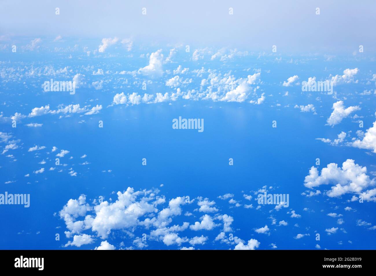 Aerial view of cloud and the ocean Stock Photo - Alamy