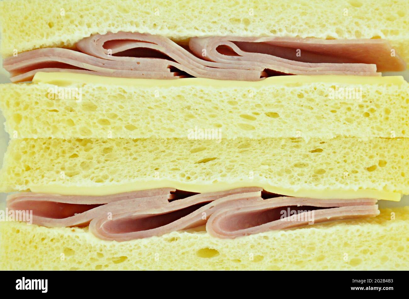 Ham cheese sanwich - close up Stock Photo - Alamy