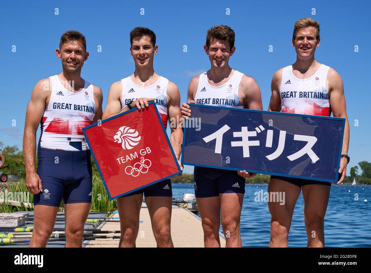 l-r; Great Britain's Jack Beaumont, Angus Groom, Thomas Barras, Harry ...
