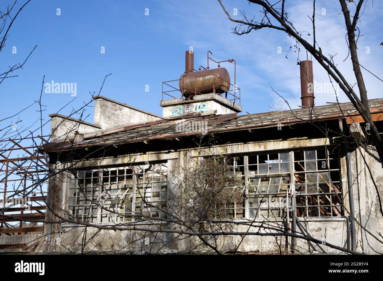 Old factories and industrial archeology Stock Photo - Alamy