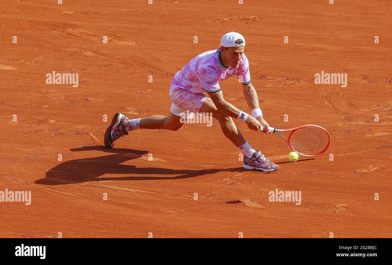 Diego Schwartzman of Argentina during the Roland-Garros 2021, Grand ...