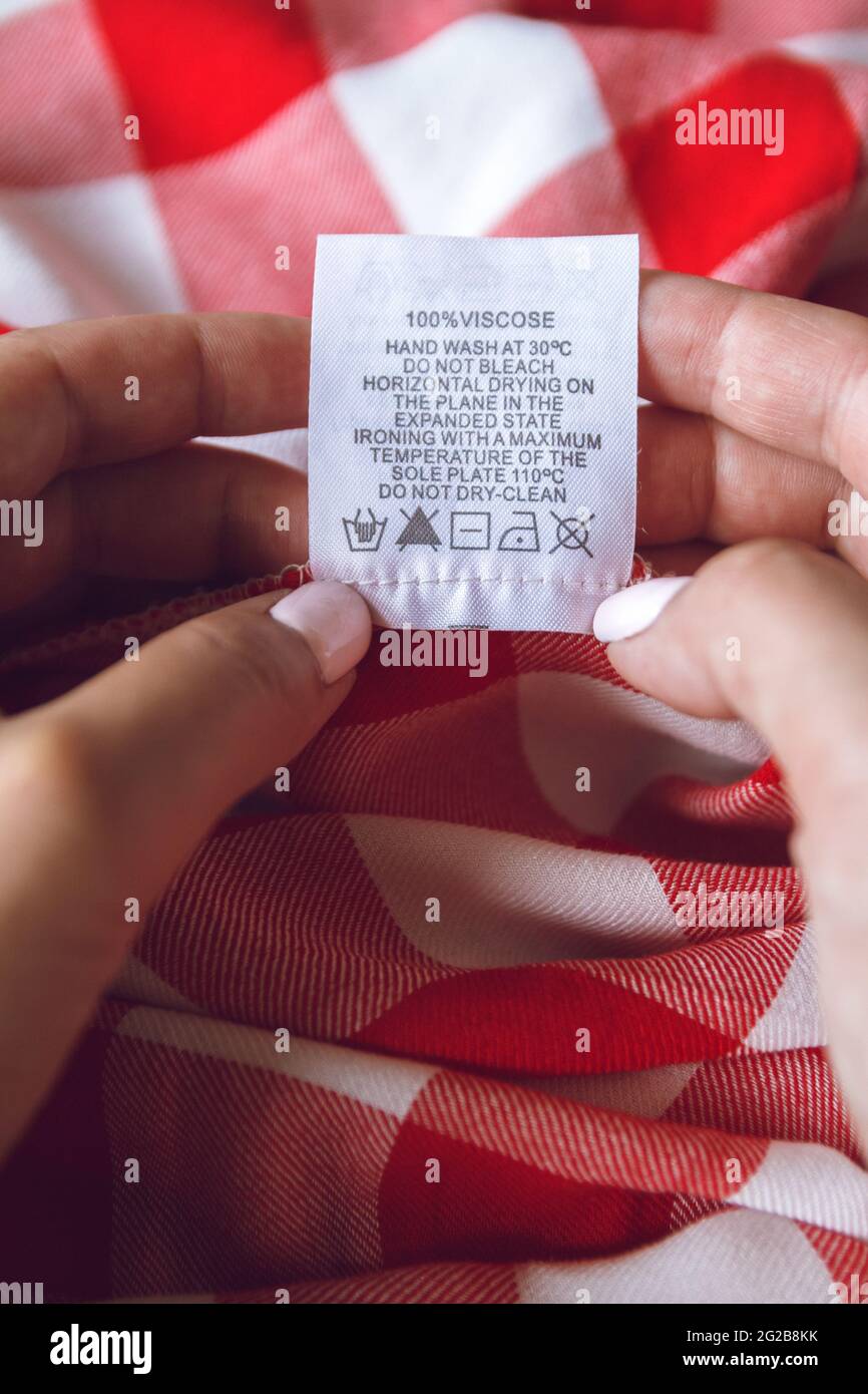 Clothing care label hi-res stock photography and images - Alamy