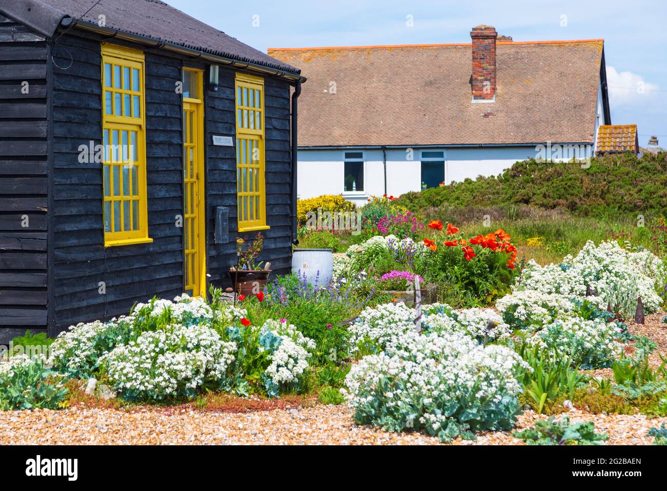 Prospect house, once home of Derek Jarman, Dungeness, kent, uk Stock ...