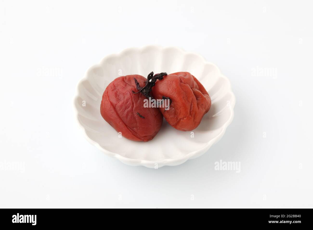 japanese pickled salt plums umeboshi isolated on white background Stock ...