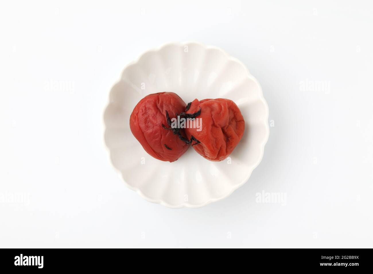 japanese pickled salt plums umeboshi isolated on white background Stock ...