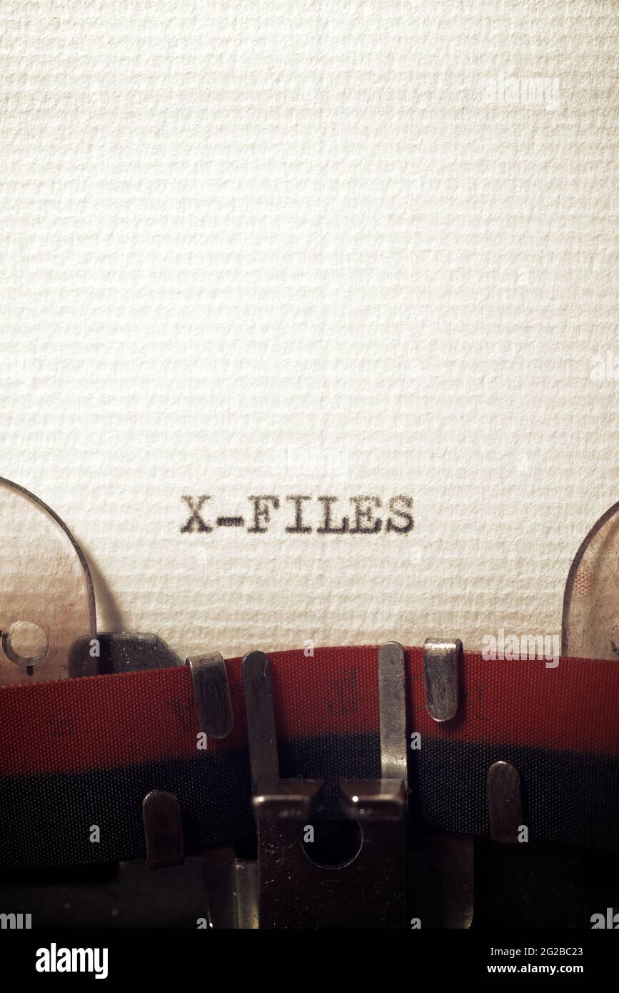 X Files Typewriter Font