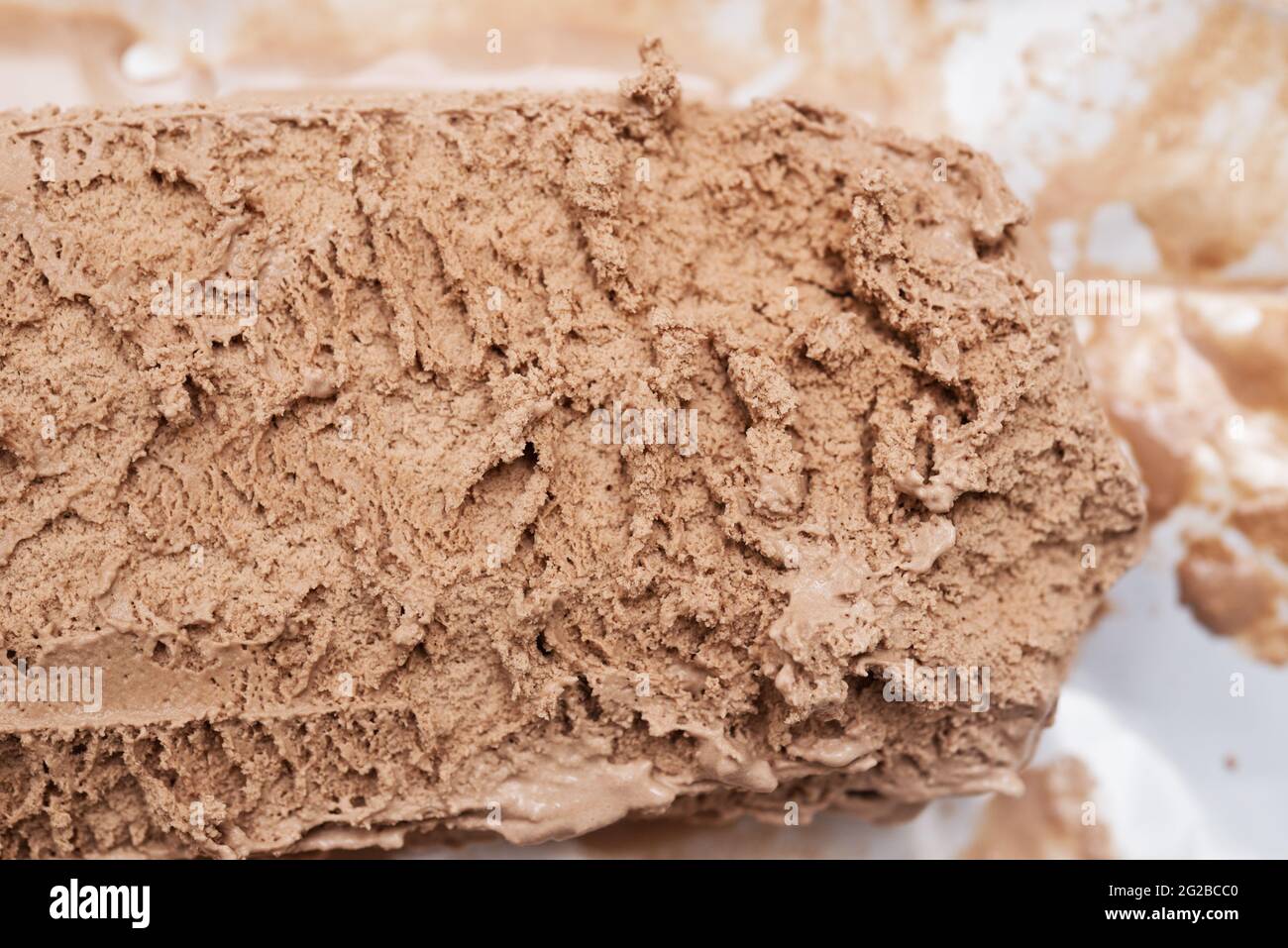 Chocolate ice cream background Stock Photo - Alamy