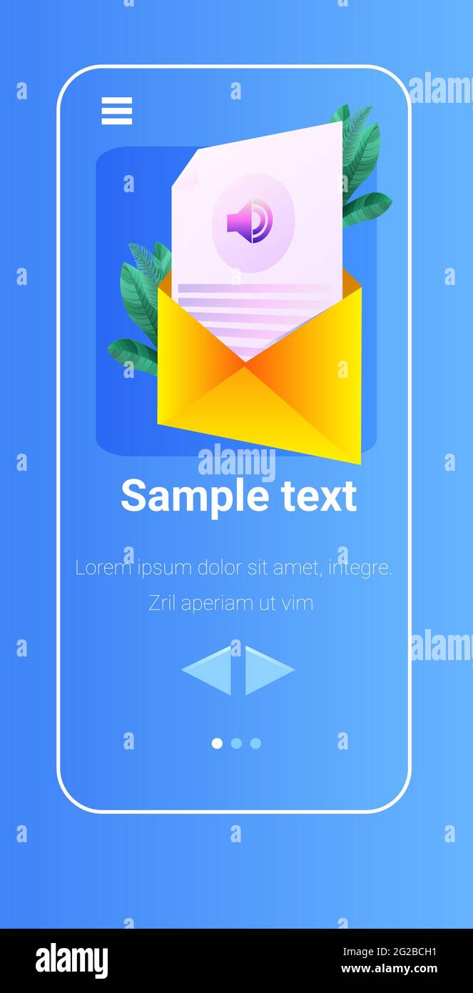 voice message audio letter in envelope instant messenger audio chat ...