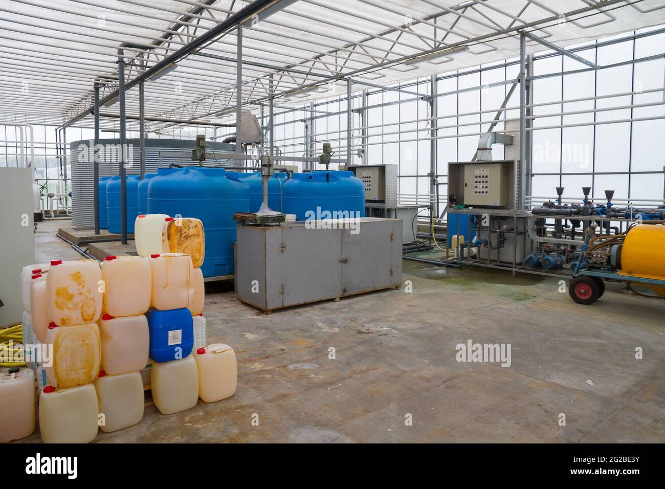 Russia. New Moscow Area. Agricultural holding 'Moskovsky'. Greenhouse ...