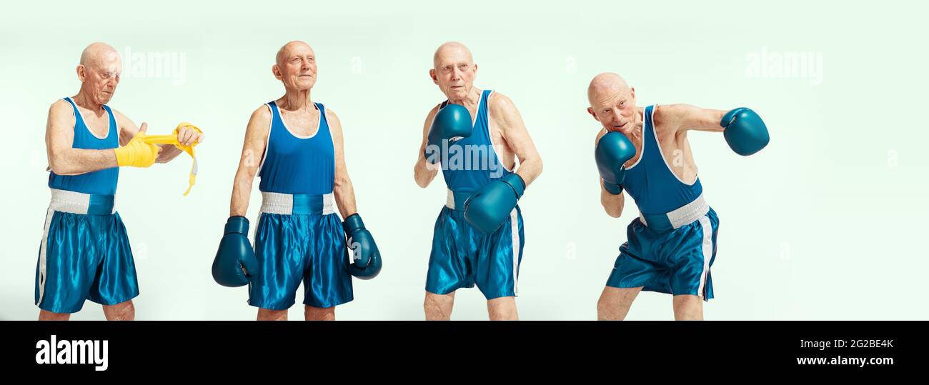 Old man boxing hi-res stock photography and images - Alamy
