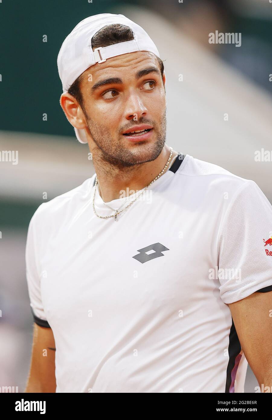 Matteo Berrettini of Italy during the Roland-Garros 2021, Grand Slam ...
