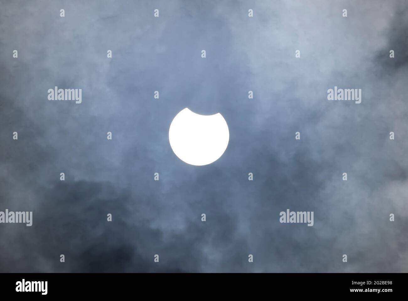 June 2021 partial solar eclipse hi-res stock photography and images - Alamy