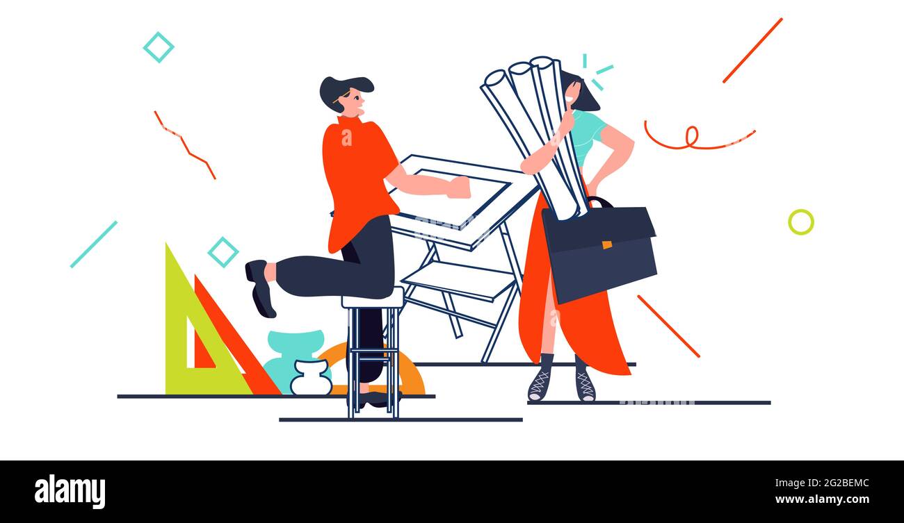 Studio architects Stock Vector Images - Alamy