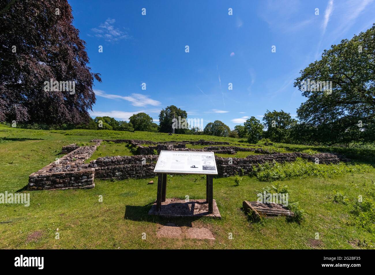 Roman Temple and bath house site at Lydney Camp, Lydney Park ...