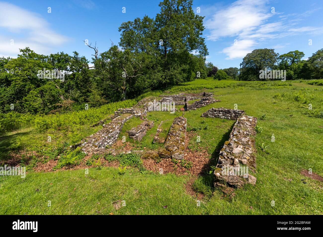 Roman Temple and bath house site at Lydney Camp, Lydney Park ...