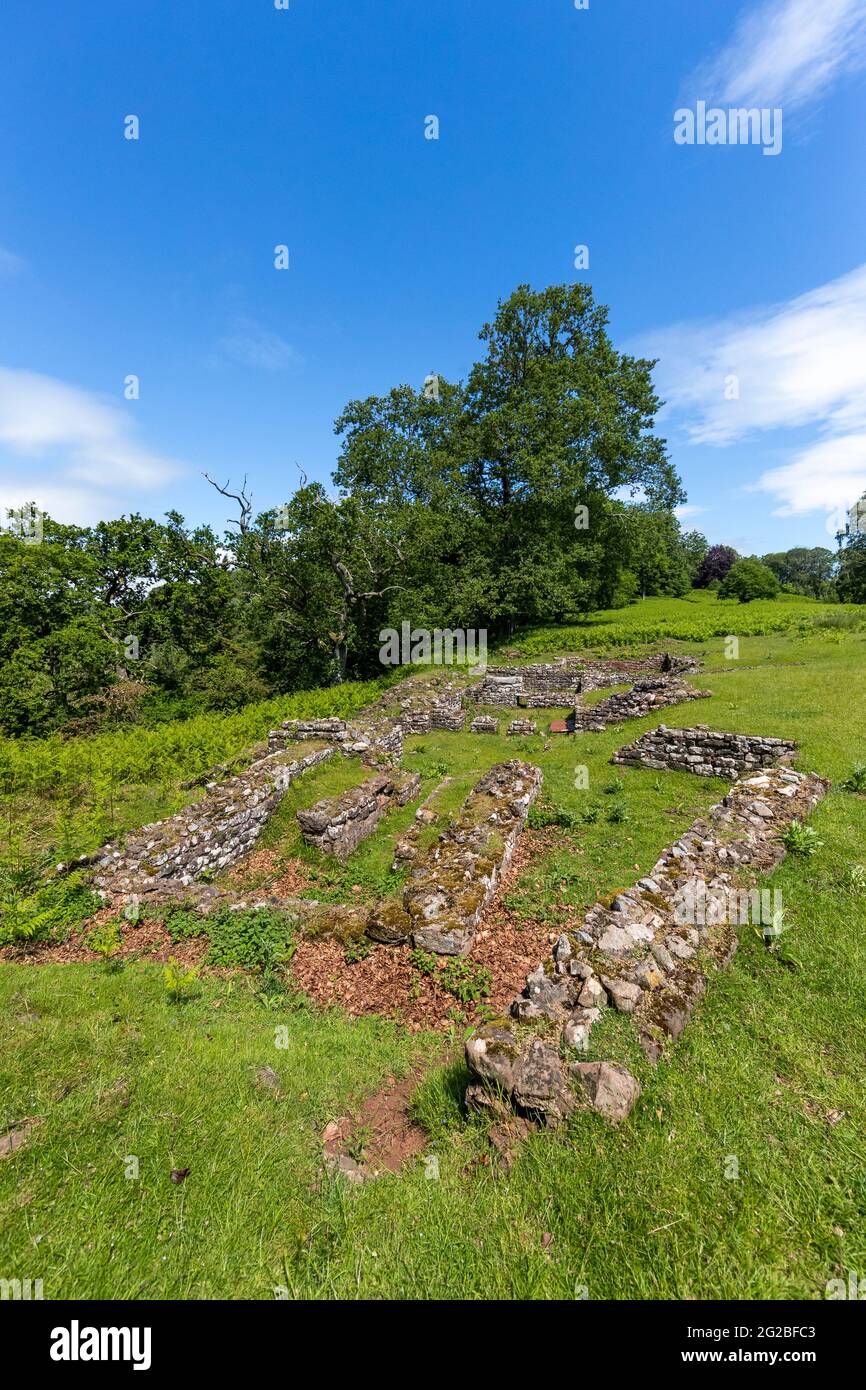 Roman Temple and bath house site at Lydney Camp, Lydney Park ...