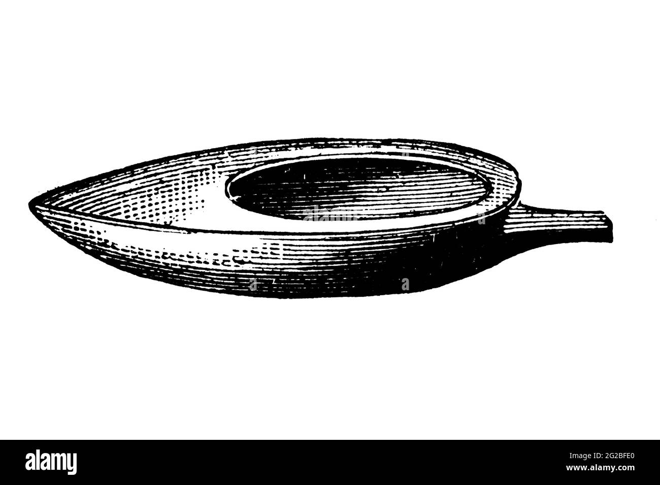 Hospital Bed Pan – 1897 Original Vintage Engraved Illustration Stock ...