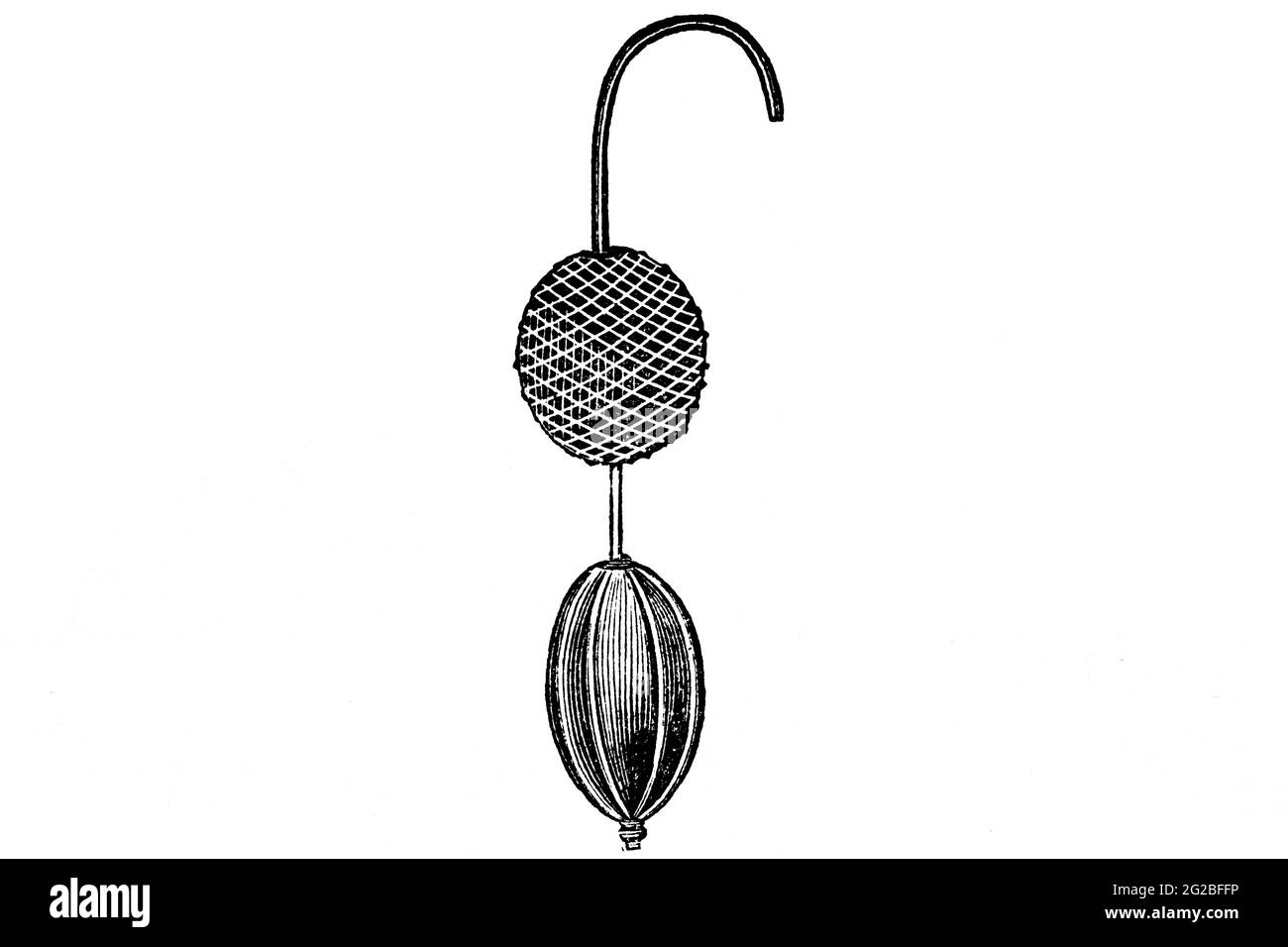 Medical Nebulizer – 1897 Original Vintage Engraved Illustration Stock ...