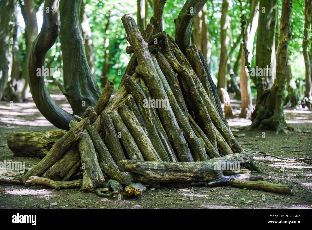 Children building a den and outside hi-res stock photography and images ...