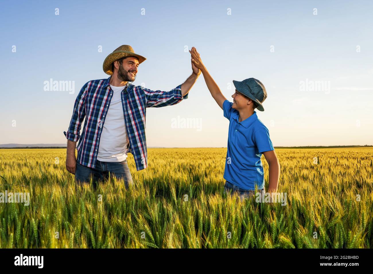 Farmer and son hi-res stock photography and images - Alamy