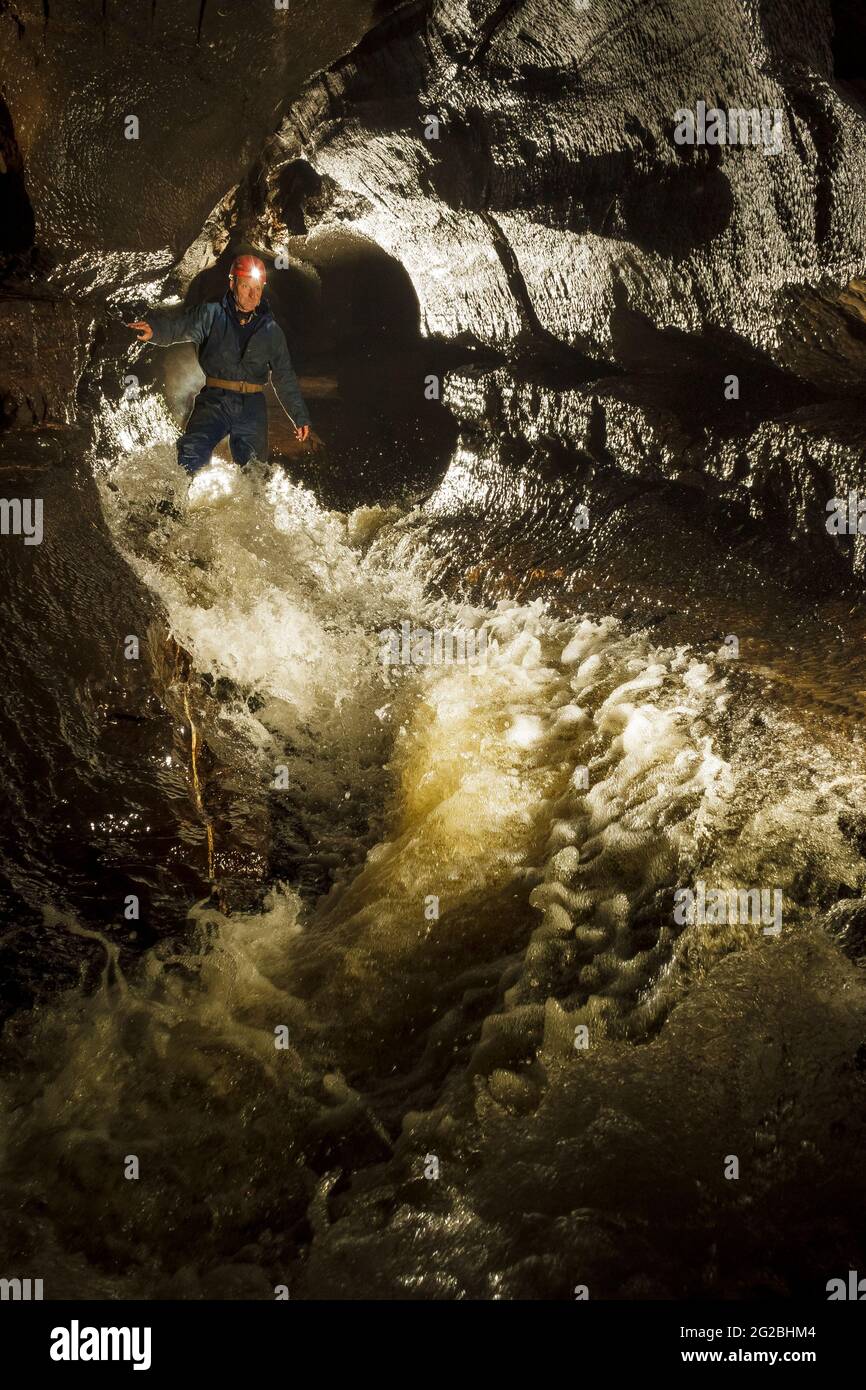 Cave spelunker water wales hi-res stock photography and images - Alamy