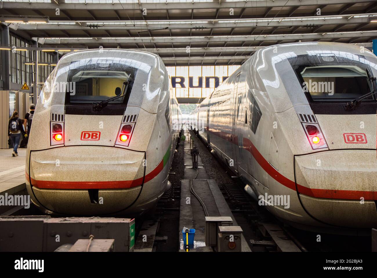 ICE trains at Munich Central station - MUNICH, GERMANY - JUNE 03, 2021 ...
