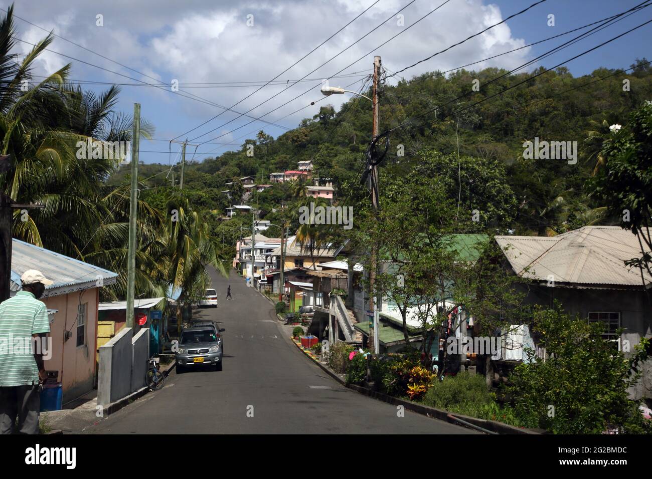 Waltham St Mark Grenada Street Scene Stock Photo - Alamy