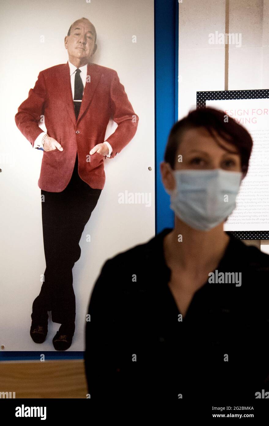 Curator Katherine Pearce at a preview of Noel Coward: Art & Style ...