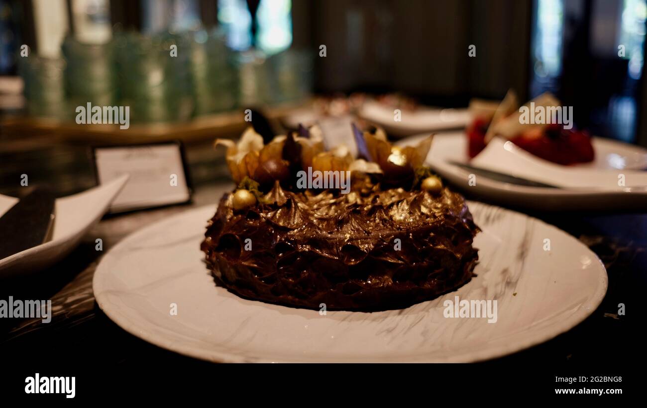 Gourmet Food presentations at a five star buffet Rain Tree Cafe The ...