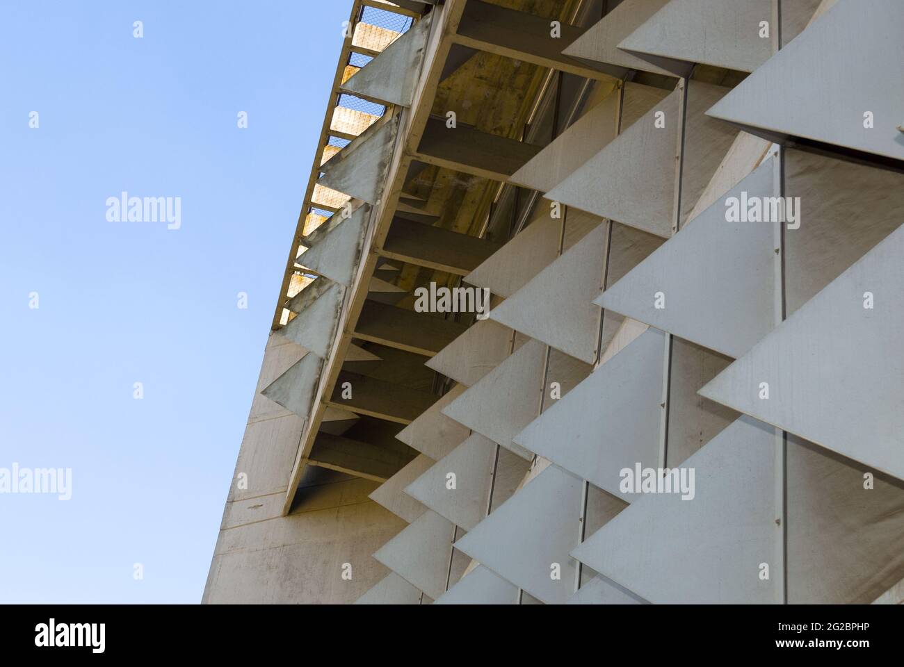 Building structure in Guatemala City, facade made with concrete Stock ...