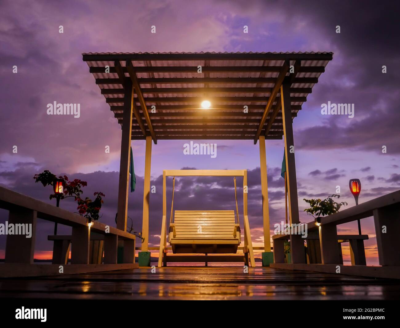 Summer Sunset Relax Stock Photo - Alamy