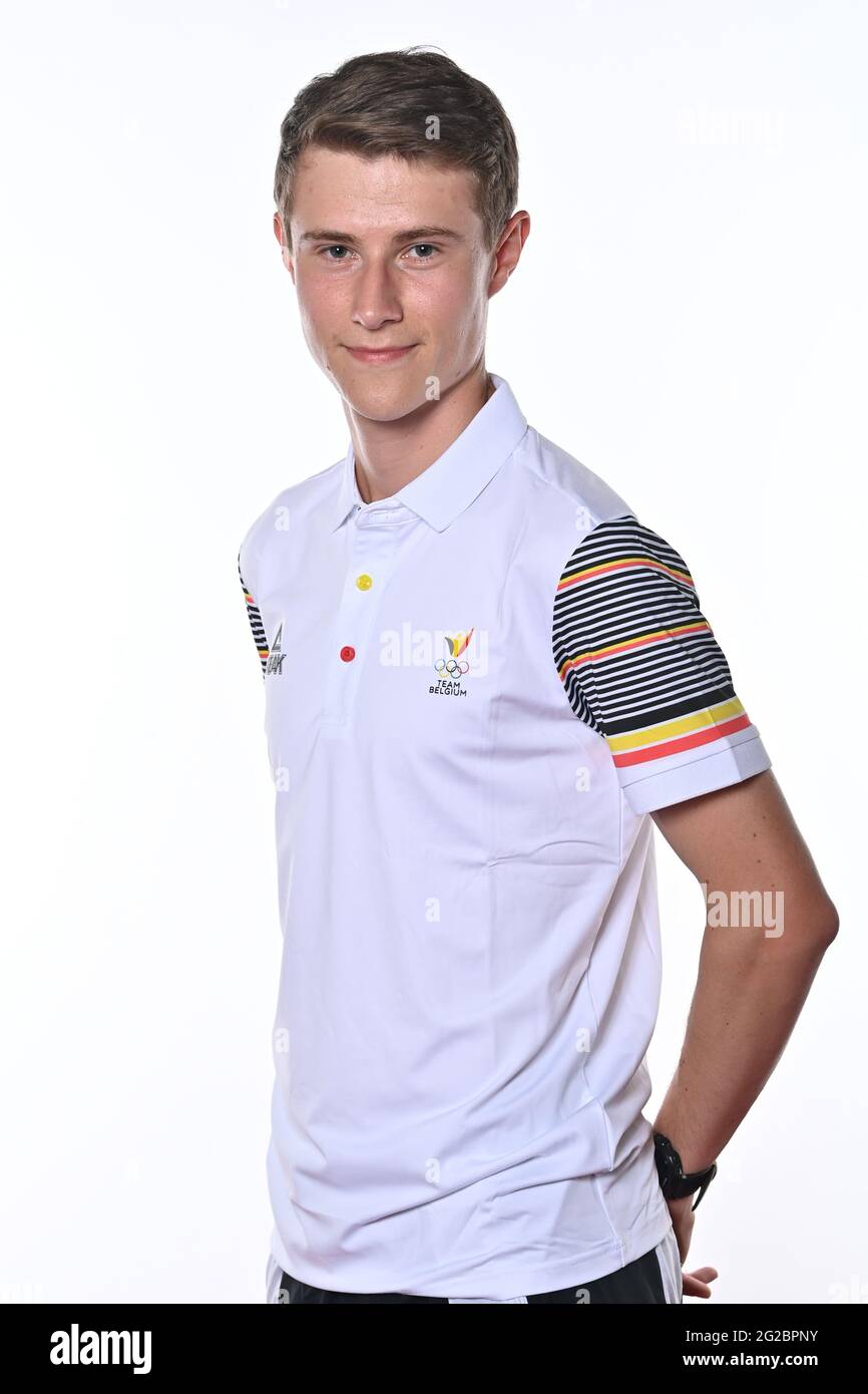 Belgian Dieter Kersten poses during a photoshoot for the Belgian Olympic Committee BOIC - COIB ...