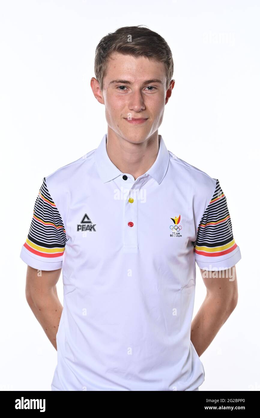 Belgian Dieter Kersten poses during a photoshoot for the Belgian Olympic Committee BOIC - COIB ...
