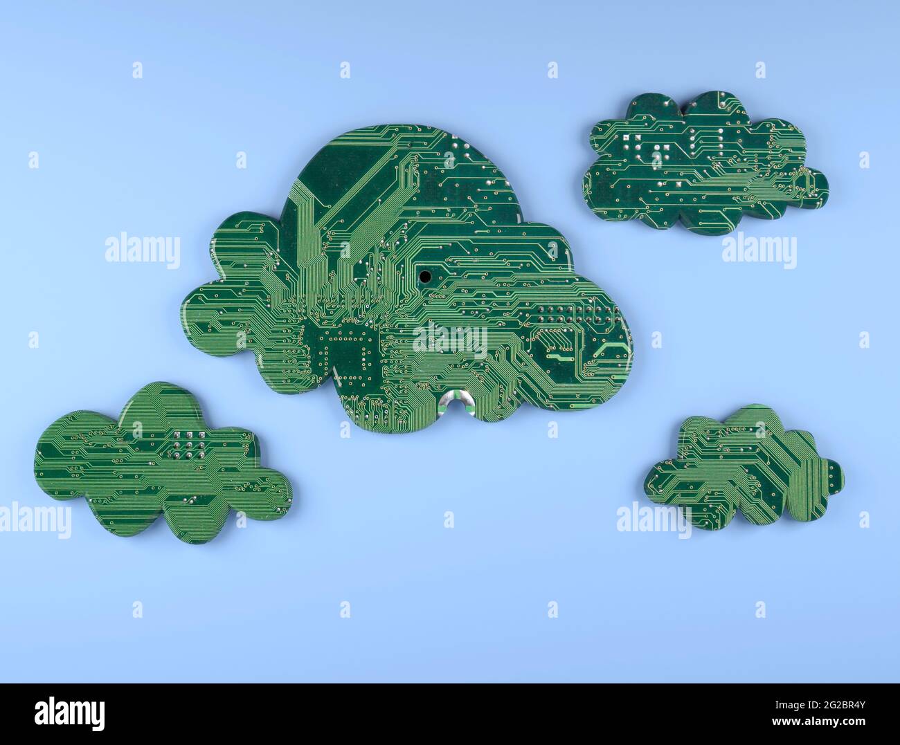 digital cloud computing concept, 3d illustration Stock Photo - Alamy