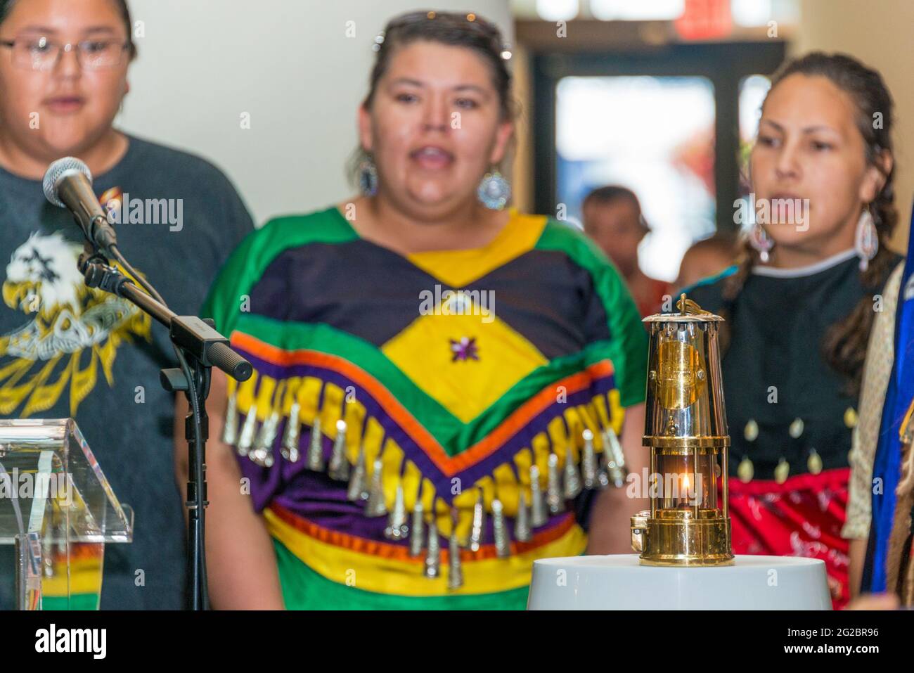 Toronto PanAm 2015 Fire Welcome Ceremony: First Nation choir singing to ...