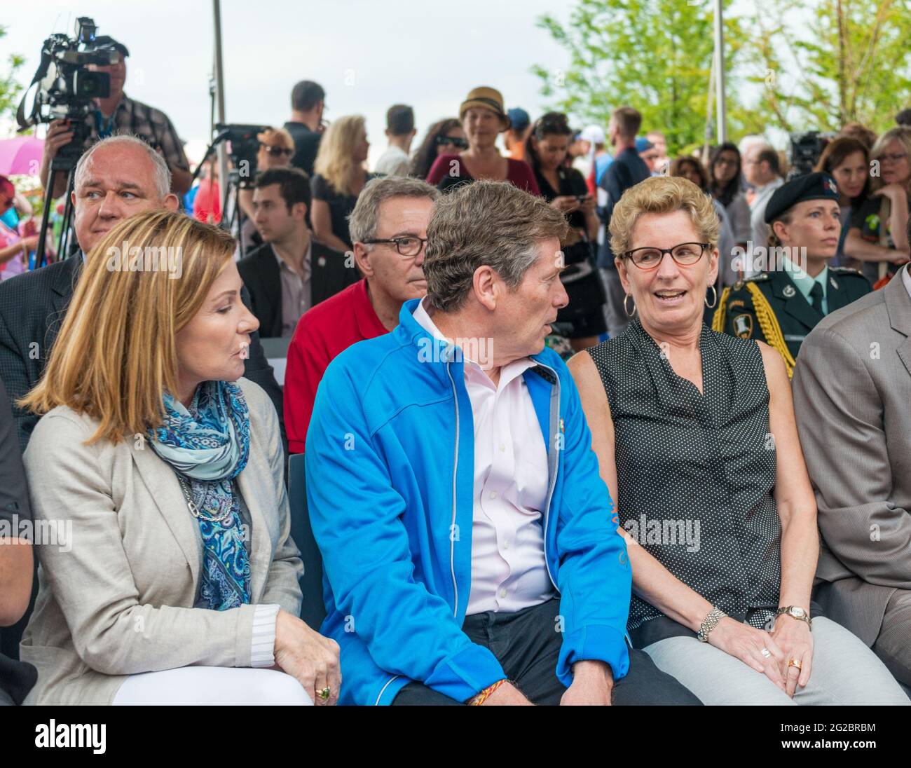 PanAm Fire welcome ceremony: Premier of Ontario Kathleen Wynne,Mayor of ...